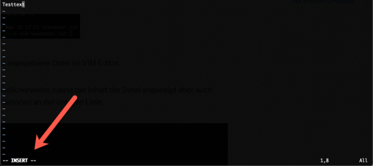 Text-Editor im Terminal (VIM) - DEVGuide