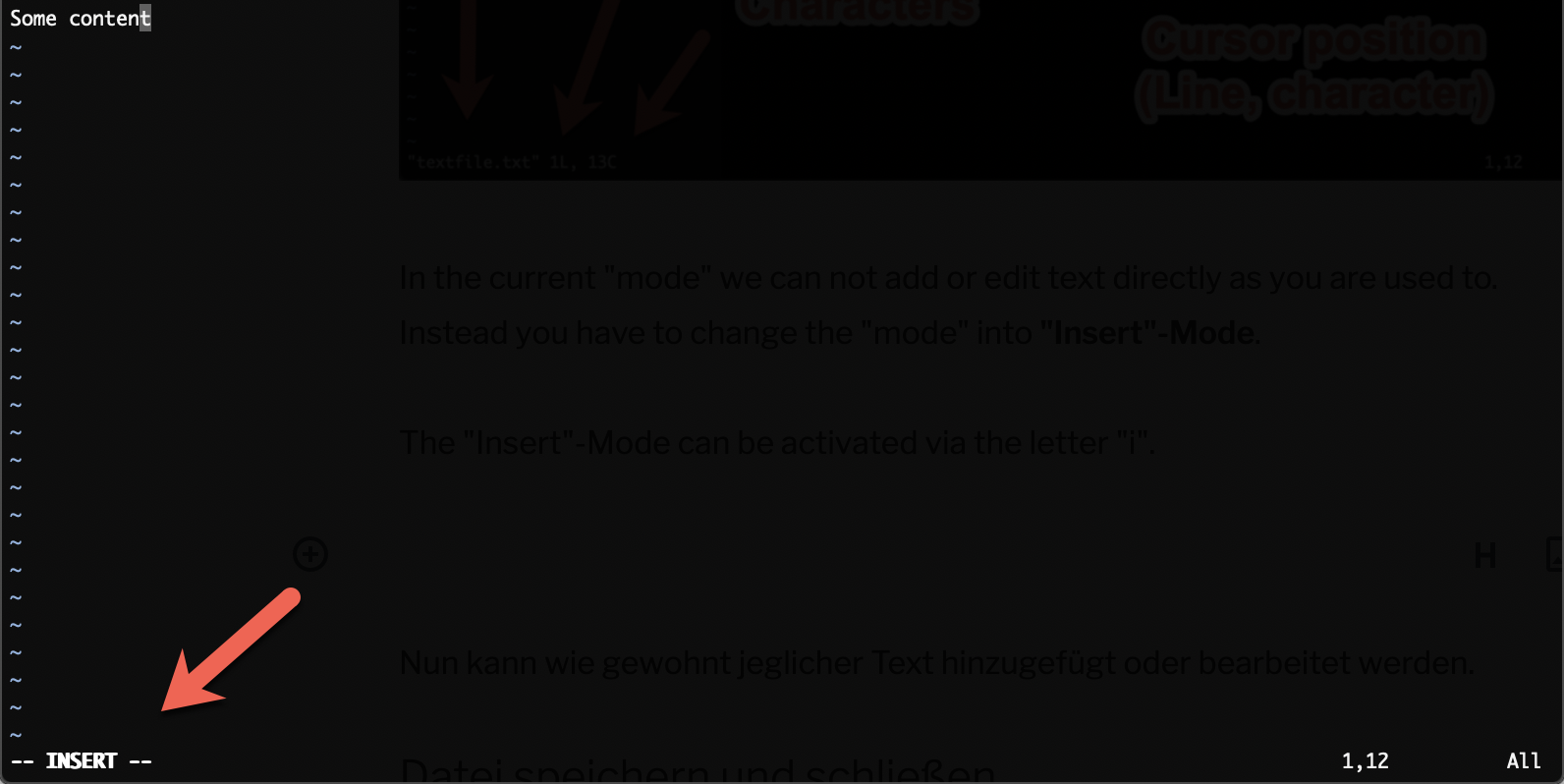 Text editor inside a terminal (VIM) - DEVGuide